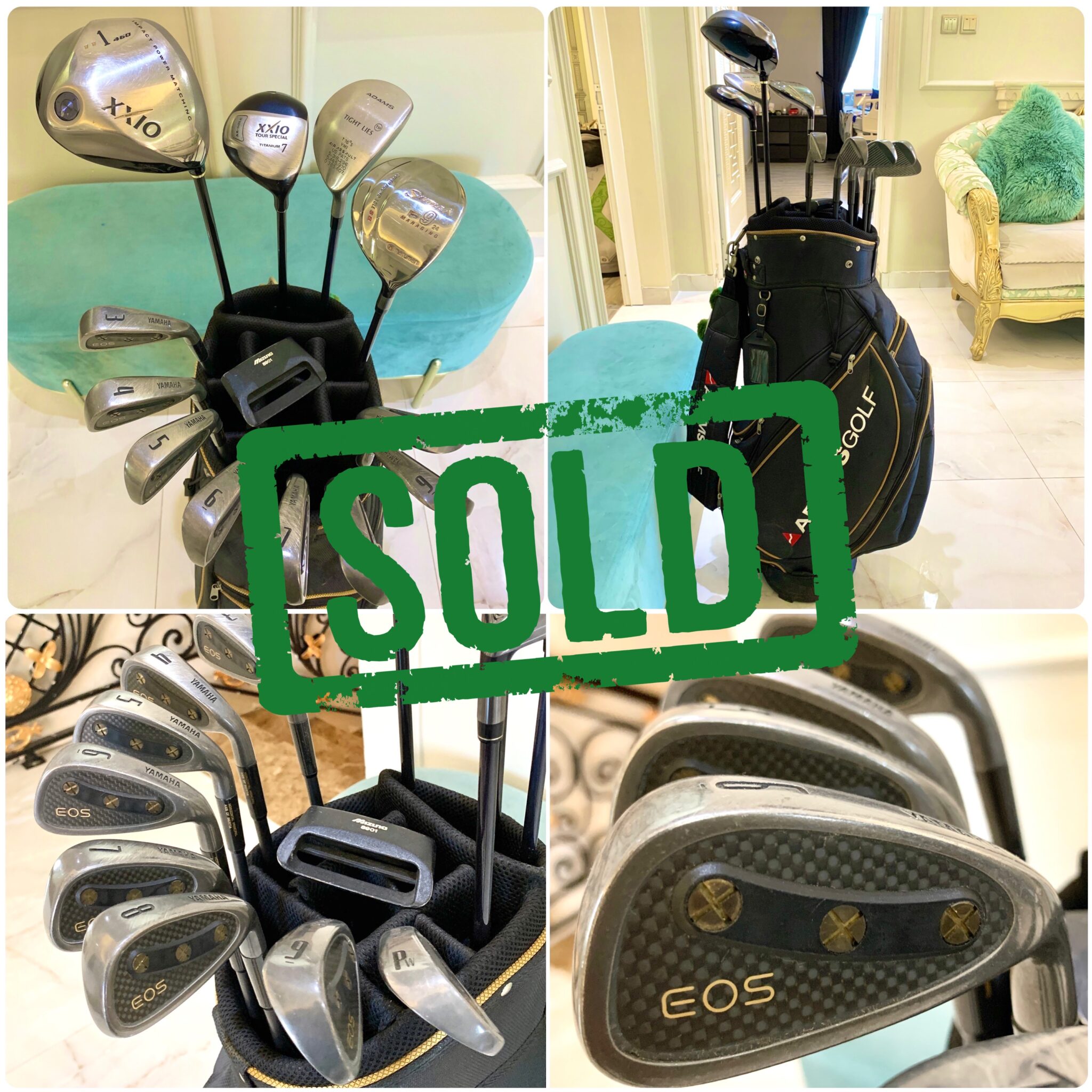 z XXIO x Mizuno x Yamaha Carbon Fibre Limited Edition Complete Golf Set ...